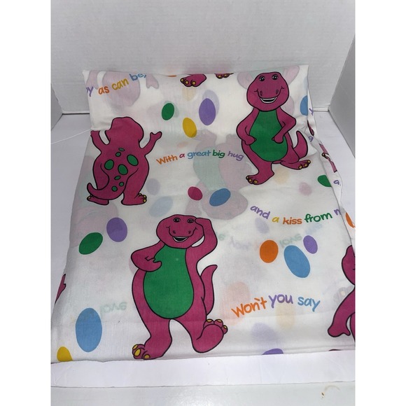 bibb | Bedding | Vintage Barney Twin Bed Flat Sheet 992 Lyons Group ...
